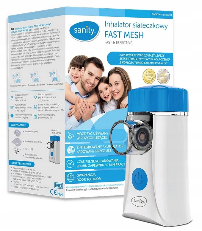 NEBULIZATOR SIATECZKOWY INHALATOR FAST MESH SANITY - Sanity | AGD Sklep ...