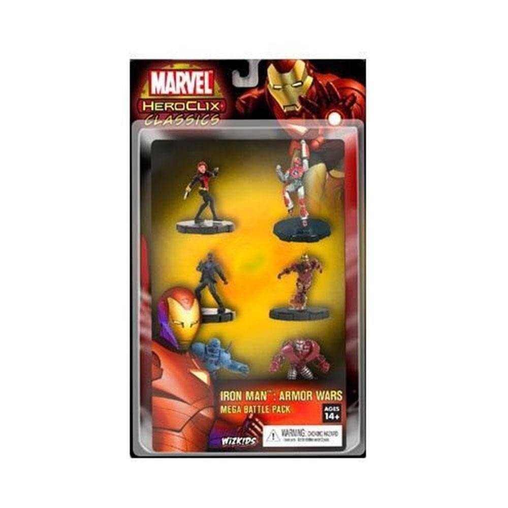 Neca HeroClix Marvel Classic Iron Man Armor Wars Mega Battle Pack ...