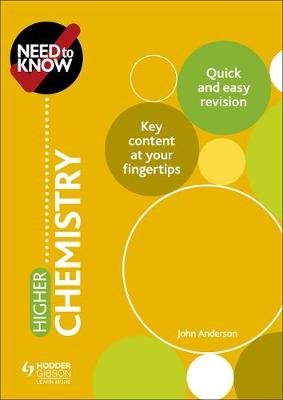 Need to Know: Higher Chemistry - Anderson John | Książka w Empik