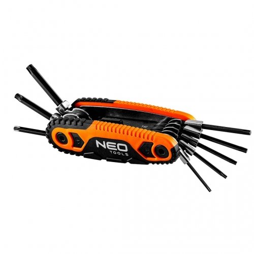 NEO TOOLS, Klucze Torx z uchwytem T9, T10, T15, T20, T25, T27, T30, T40 ...