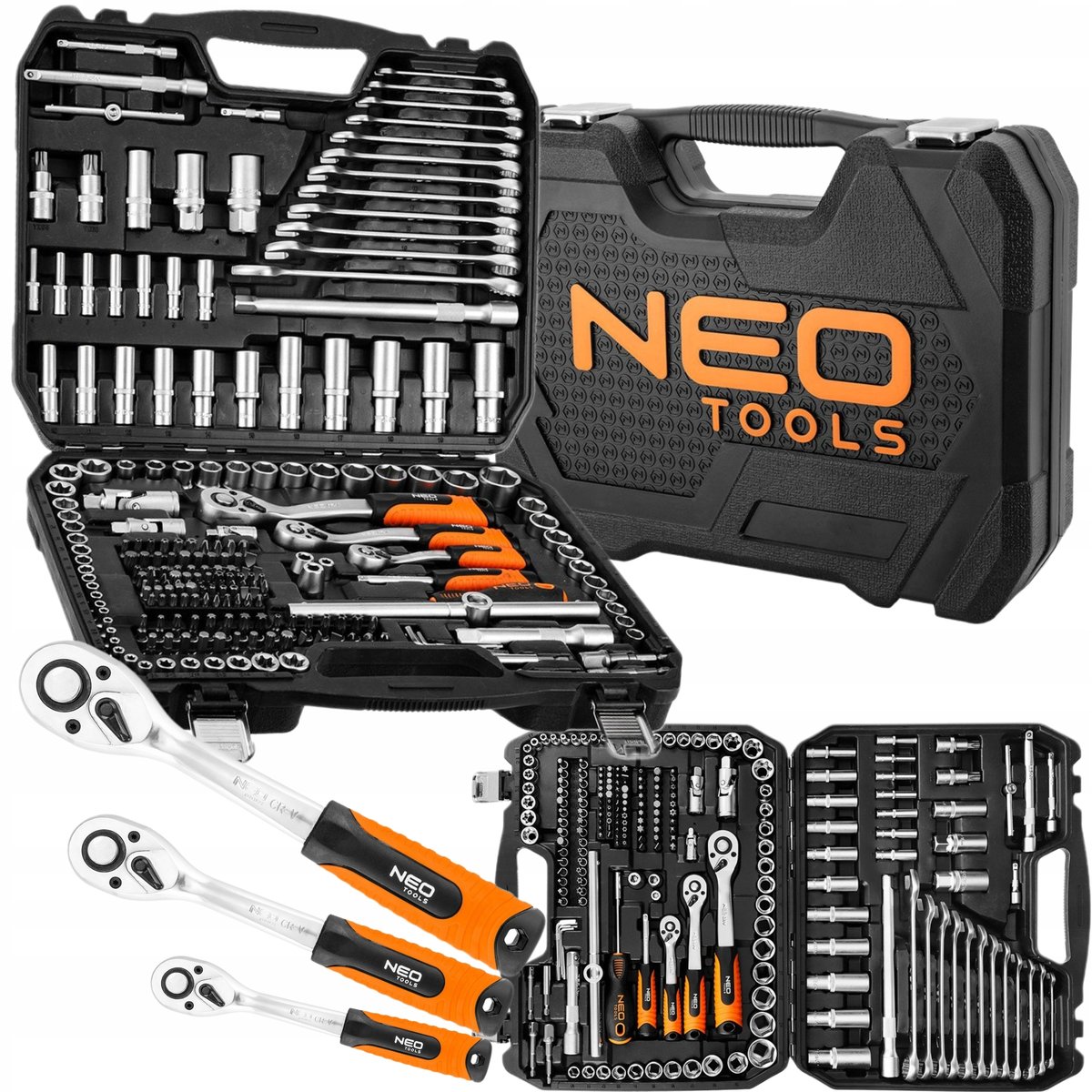 NEO ZESTAW KOMPLET KLUCZY NASADOWYCH 216 elem 10-220 3GRZECHOTKI WALIZKA - NEO TOOLS | Sklep ...