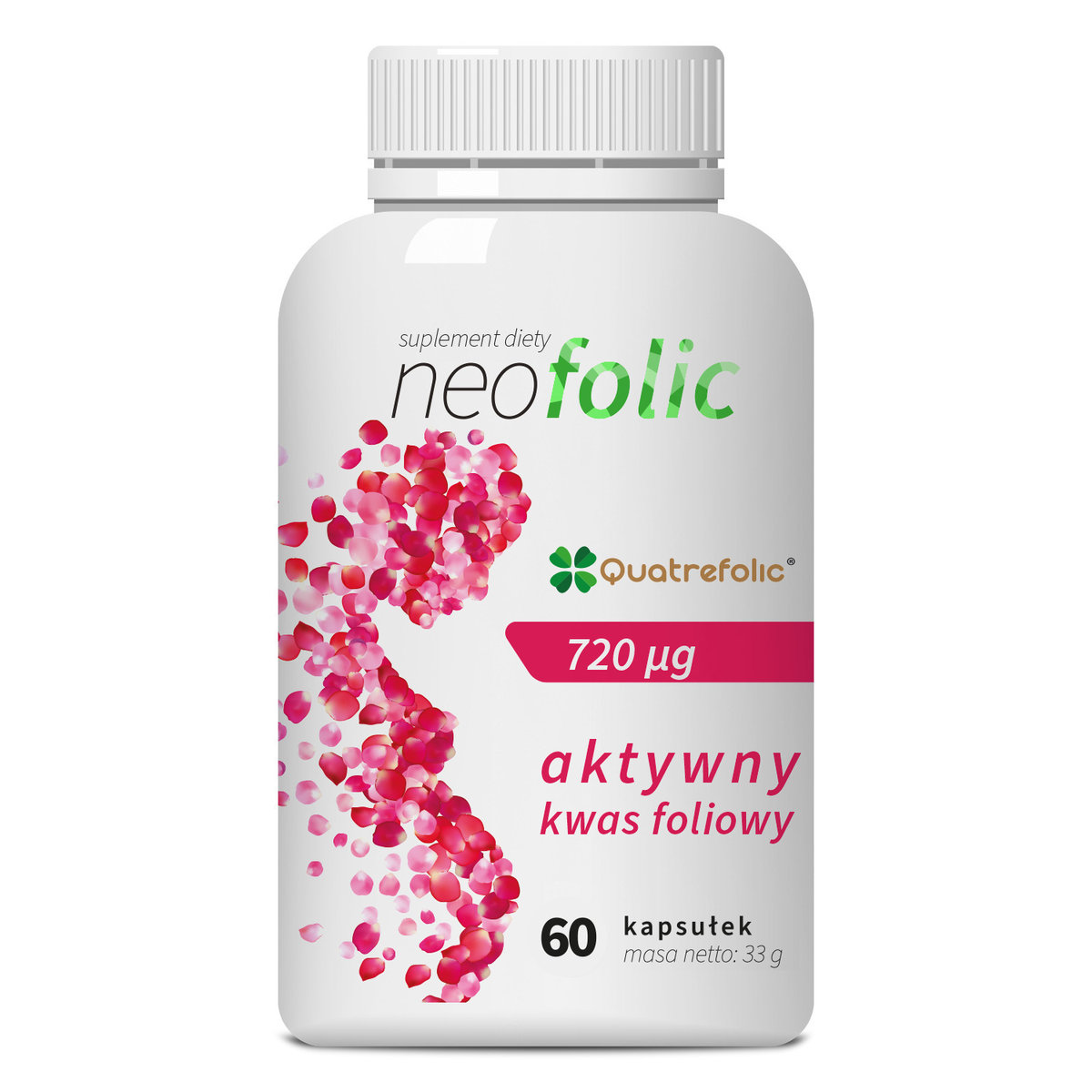 neofolic quatrefolic aktywny kwas foliowy Folian IV generacji, 60 ...