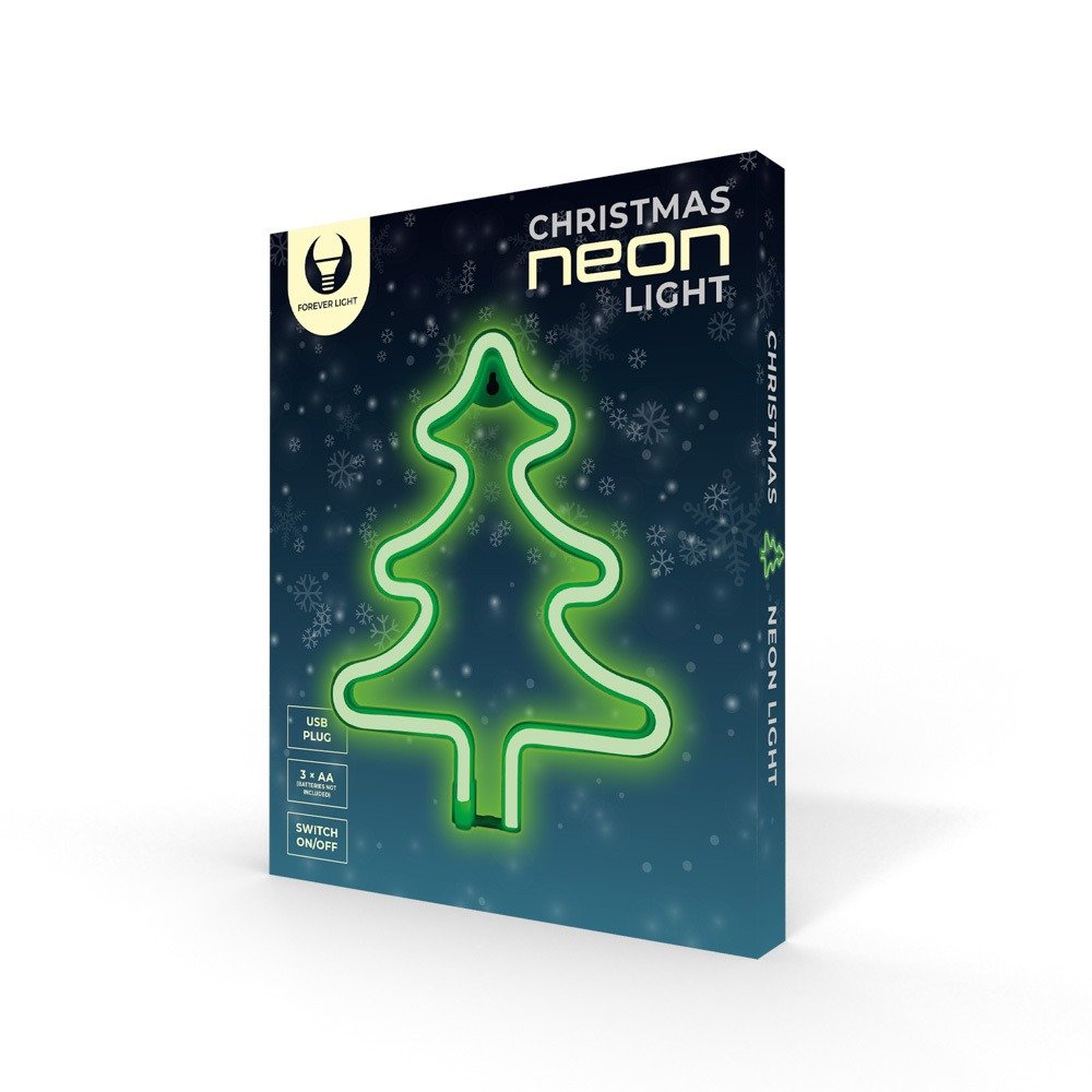 Neon Led Christmas Choinka Zielona Forever Light - Forever Light ...