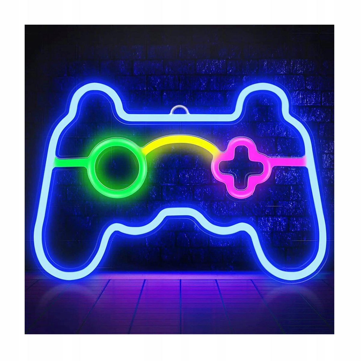 Neon LED pad do gry do pokoju gracza nastolatka USB dla gamera, ścienna ...