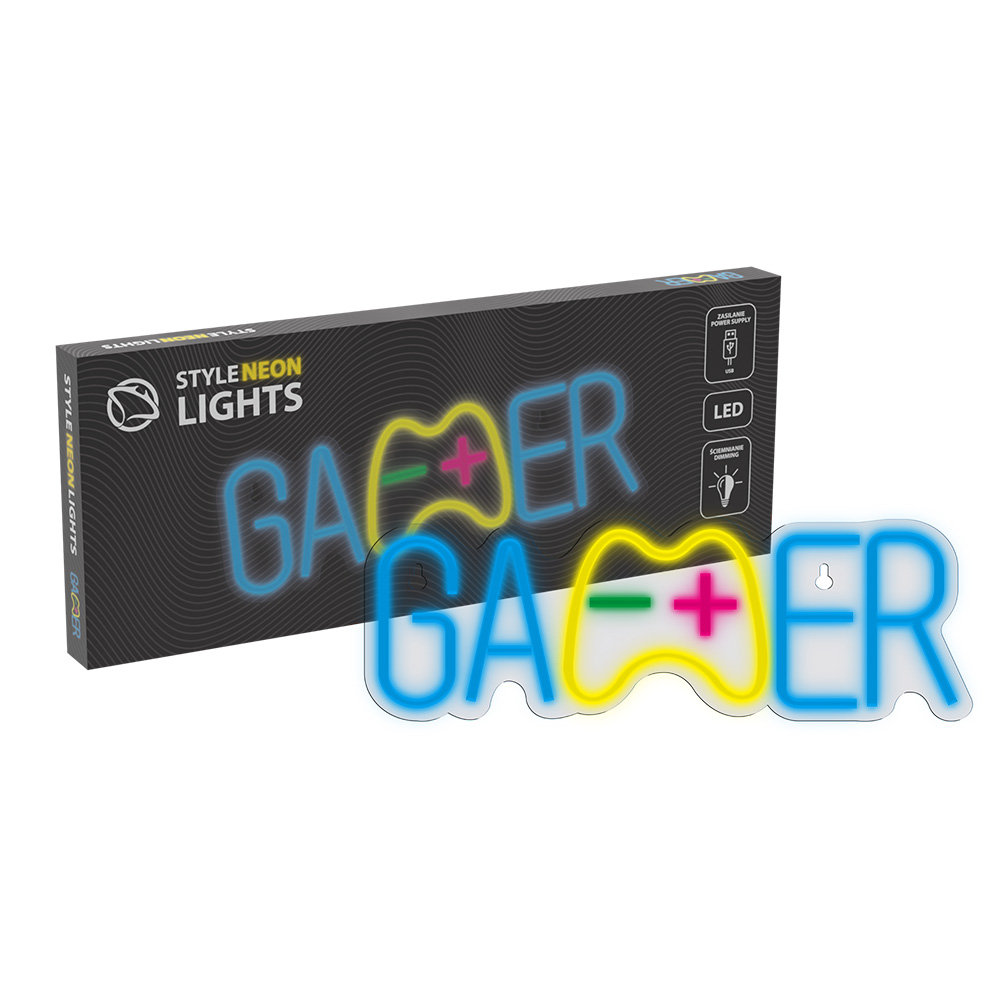 Neon LED Style Neon Lights GAMER plexi multi SNL62MT - Manta | Sklep ...