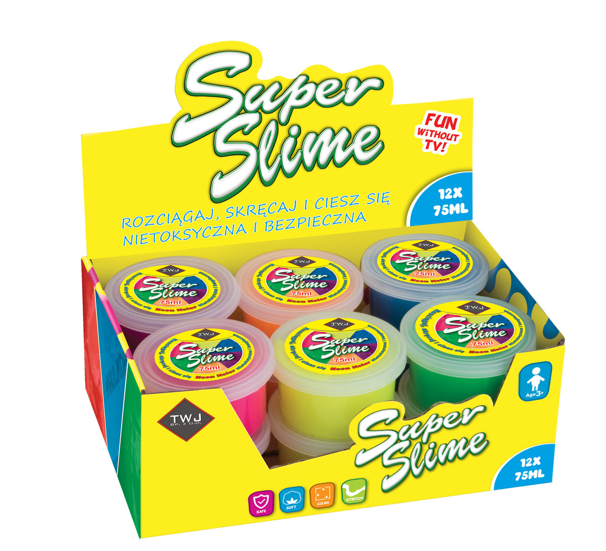 Neonowe glutki, 1 sztuka, mix kolorów - | Sklep EMPIK.COM