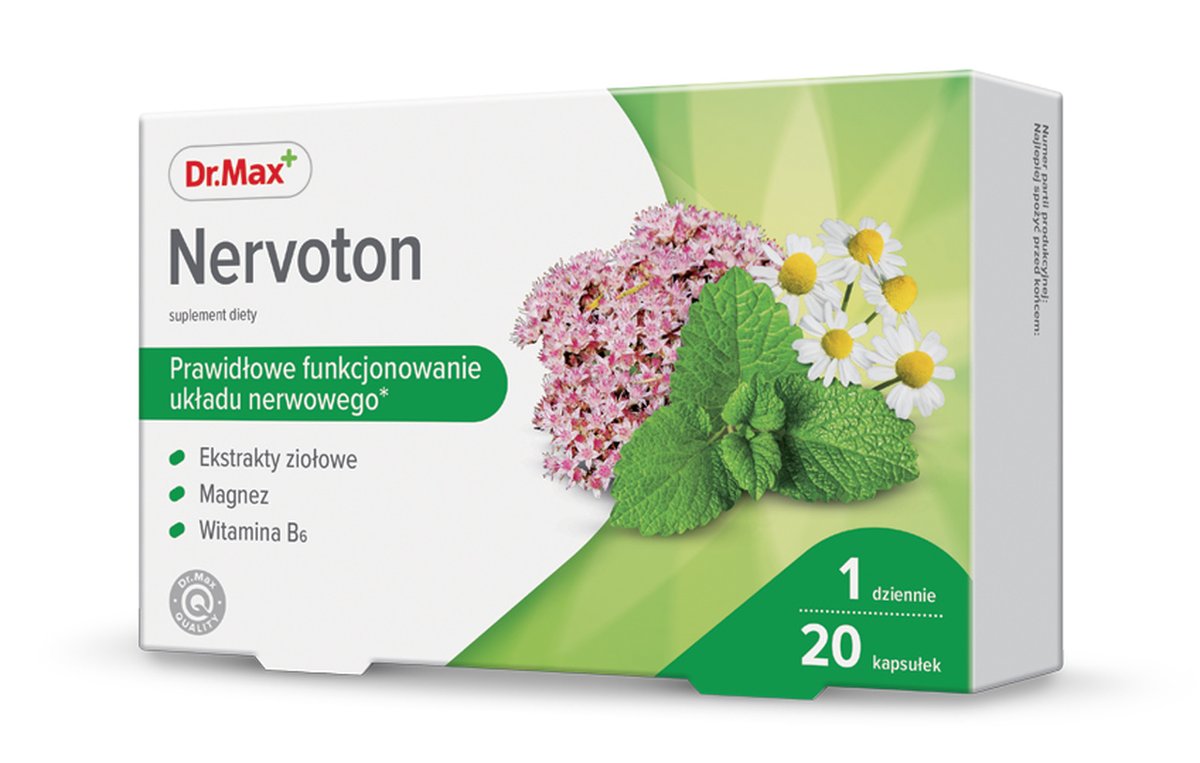 Nervoton Dr.Max, suplement diety, 20 kapsułek | Sklep EMPIK.COM