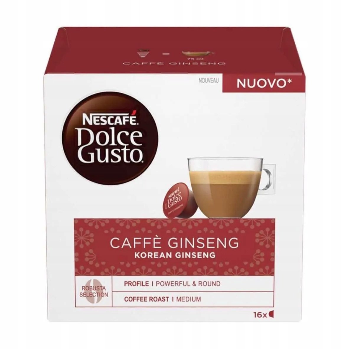 Nescafé Dolce Gusto z Żeń-szeniem Koreańskim 16 kapsułek Oryginalny ...