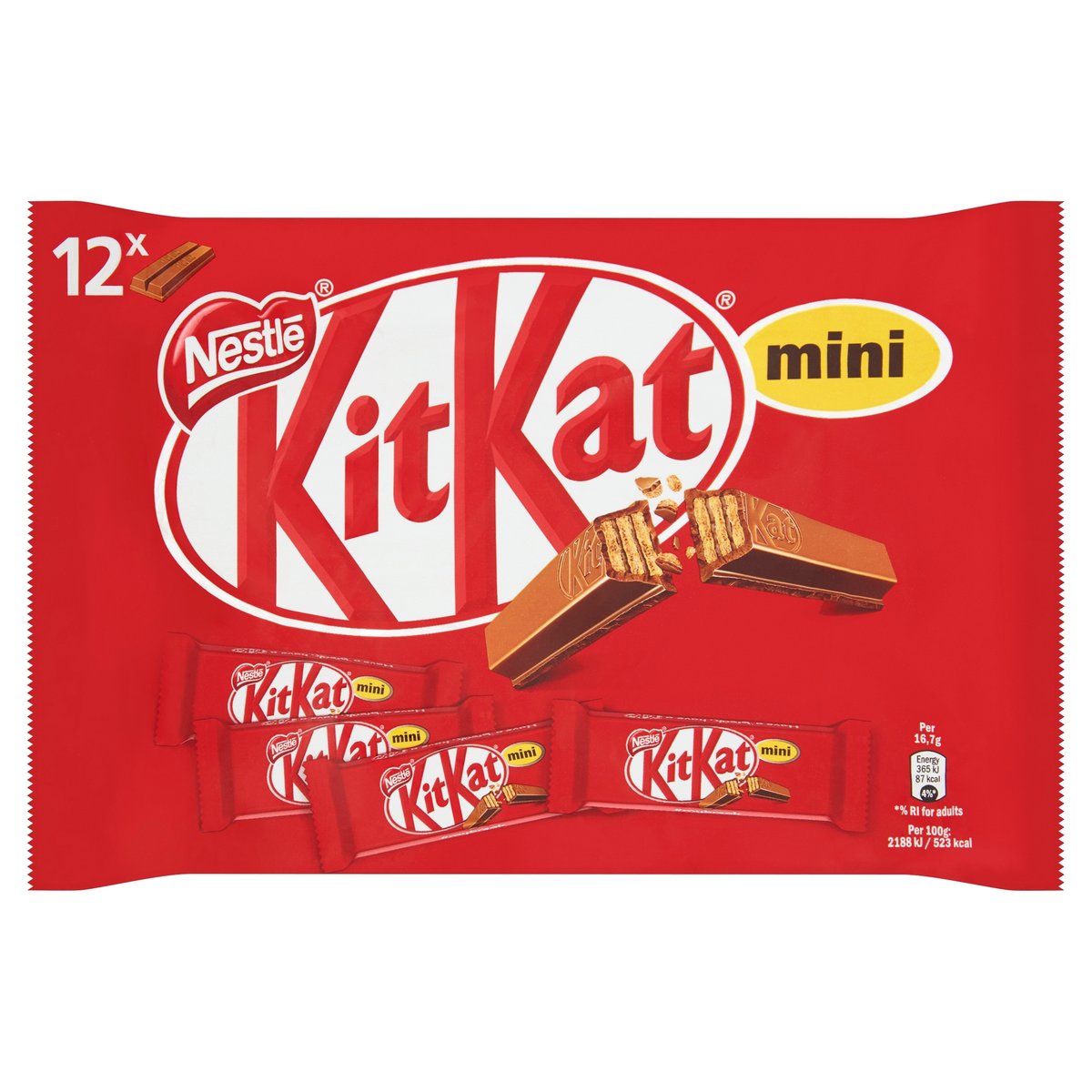 NESTLE KitKat Mini batonik waflowy w mlecznej czekoladzie 200g - Nestle ...