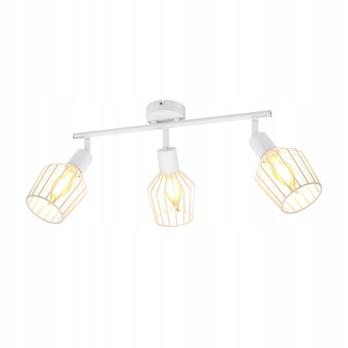 NETTLIFE 3 E14 Reflektory sufitowe - metal, przemysłowa lampa do przedpokoju obrotowa 350 ...