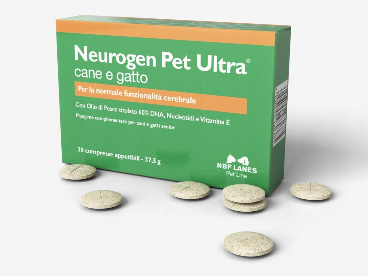 Neurogen Pet Ultra KOT I PIES 30 TABLETEK NBF Lanes WSPOMAGA UKŁAD ...