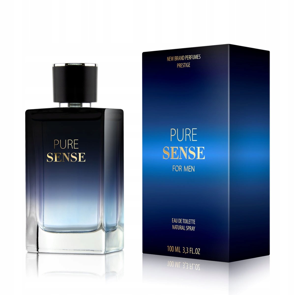 New Brand Prestige Men Pure Sense Edt 100ml Woda Toaletowa dla Mężczyzn ...