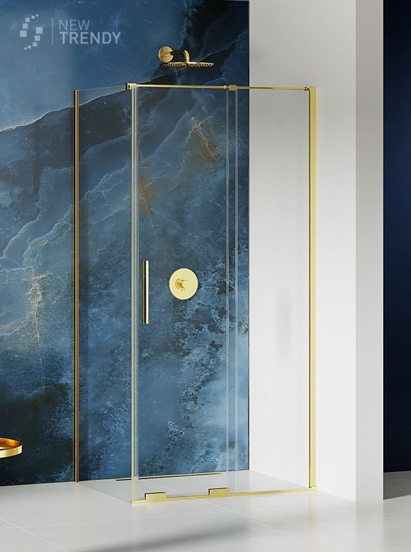 New Trendy Kabina prysznicowa 100x120x200 SMART LIGHT GOLD EXK-4232 - Inna marka | Sklep EMPIK.COM