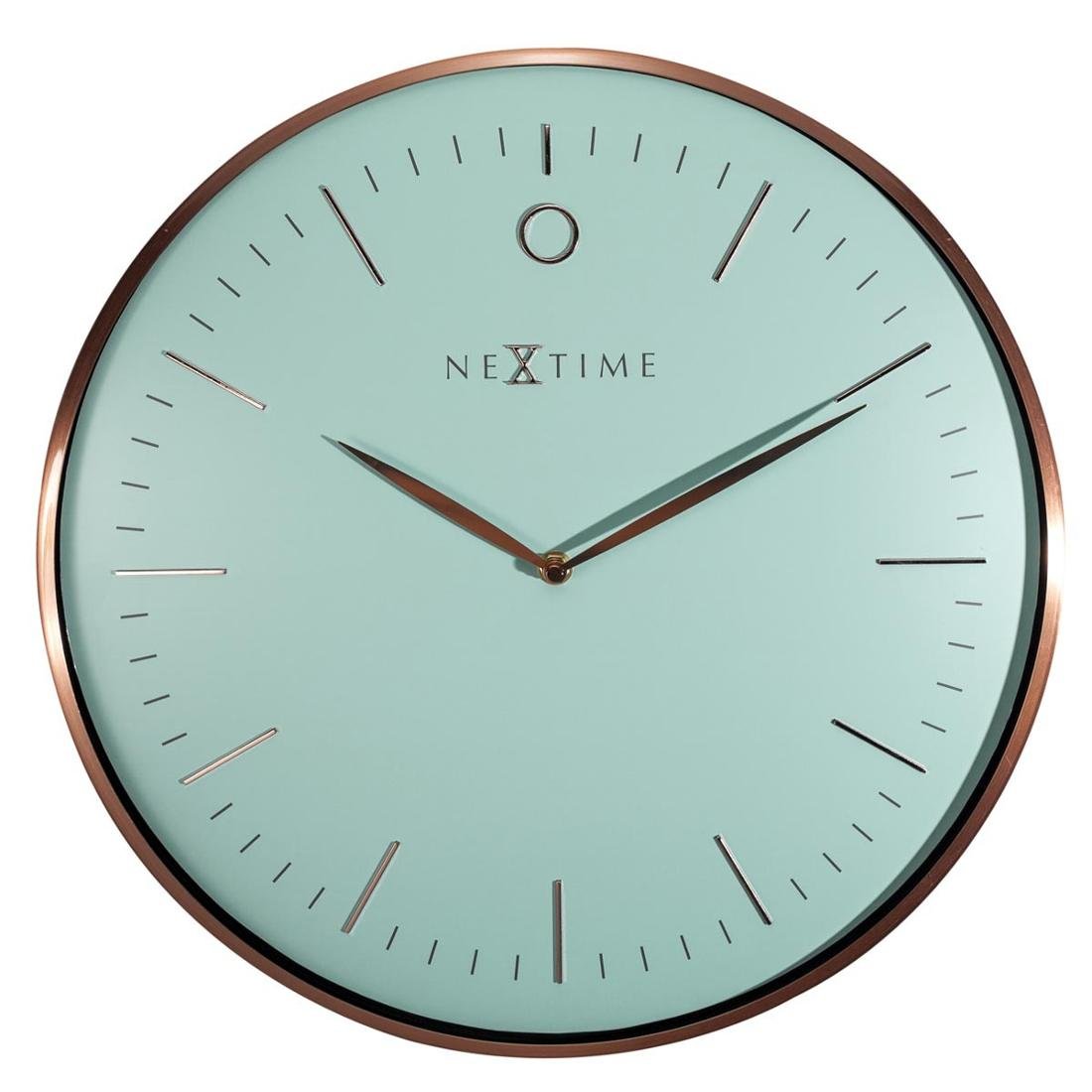 NEXTIME Zegar ścienny Glamour, turkusowy, 40x4,8 cm - Nextime | Sklep ...