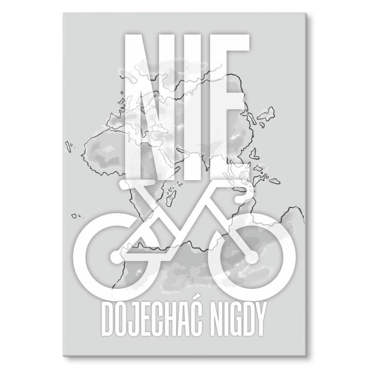 Nie dojechać nigdy Metalowy Plakat Blacha dekoracyjna Tabliczka Szyld ...