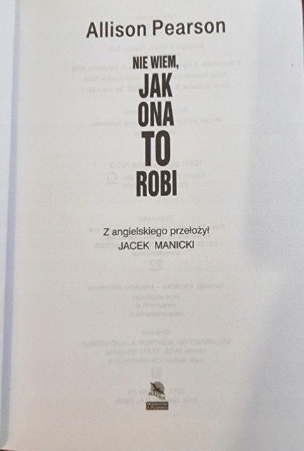 Nie wiem, jak ona to robi - W opisie | Książka w Empik