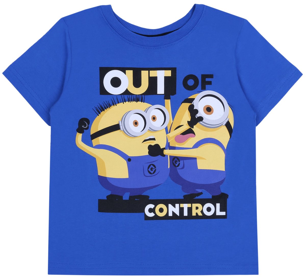Niebieska koszulka/t-shirt OUT OF CONTROL Minionki 5 lat 110 cm ...