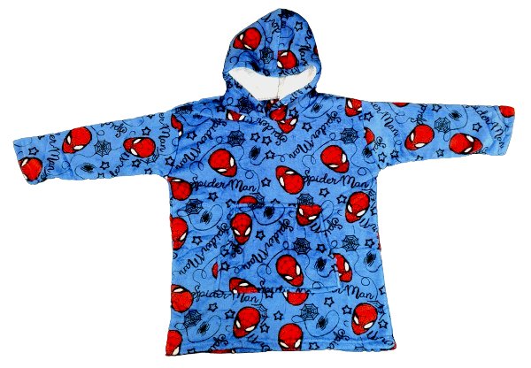 Niebieski polar ponczo dziecięce Marvel Spider-Man 60 x 75 cm - Inna ...