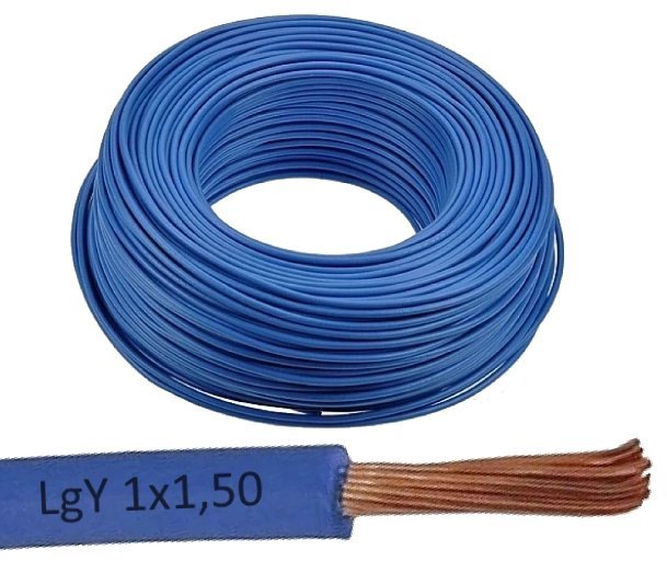 NIEBIESKI ZAMEL Przewód Kabel LgY 1x1,5 300/500V - ZAMEL | Sklep EMPIK.COM