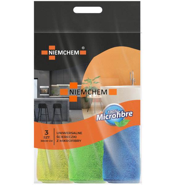 Niemchem Mikrofibra Ściereczka Zestaw 3szt 30x30 cm - Niemchem | Sklep ... Niemchem Mikrofibra Ściereczka Zestaw 3szt 30x30 cm - Niemchem | Sklep ...