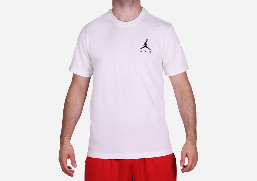 Nike Air Jordan Air Jumpman Logo Embroidered Tee White - Jordan | Moda ...