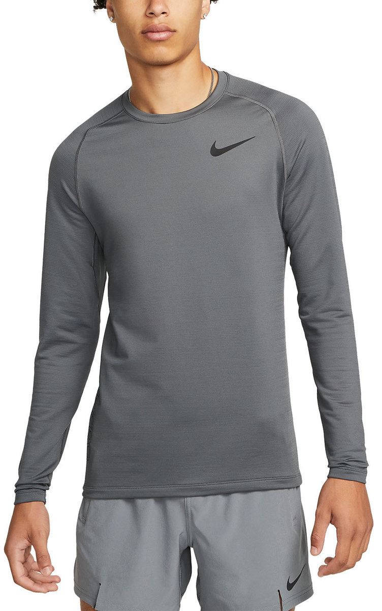 Nike, Longsleeve treningowy męski NP TOP WARM LS CREW, DQ5448-068, Szary, Rozmiar XL - Nike ...
