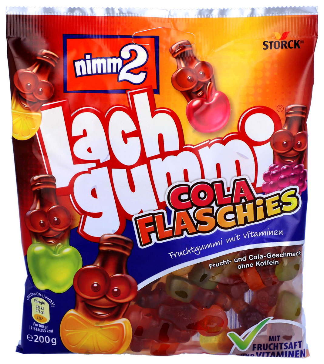 Nimm2, żelki owocowe, Lach Gummi, cola, 200g - Inna marka | Sklep EMPIK.COM