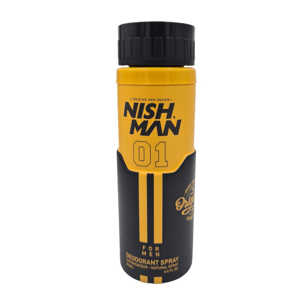 Nishman - 01 Deodorant Spray - Dezodorant w Sprayu dla Mężczyzn 200ml ...