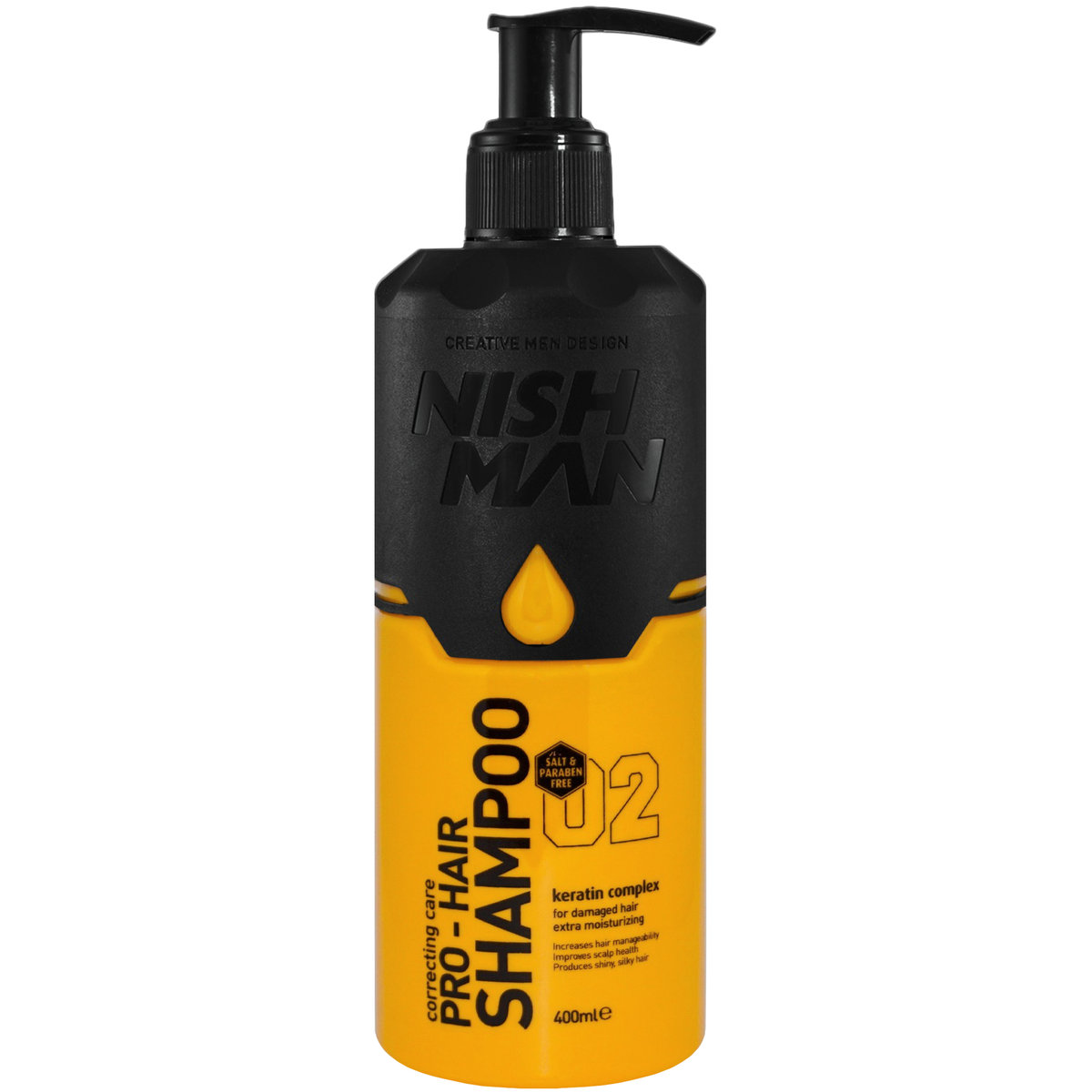 Nishman Correcting Care 02 Keratin Complex - szampon do włosów, 400ml ...