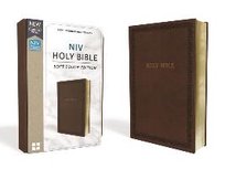 NIV, Holy Bible, Soft Touch Edition, Imitation Leather, Brown, Comfort ...