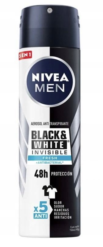 Nivea DeoM 150Ml InvisibleBlackWhite Fresh Męski fresh | Sklep EMPIK.COM