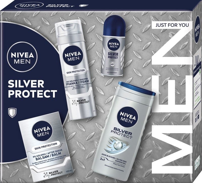 NIVEA Men Silver Protect Zestaw prezentowy (01812) | Sklep EMPIK.COM