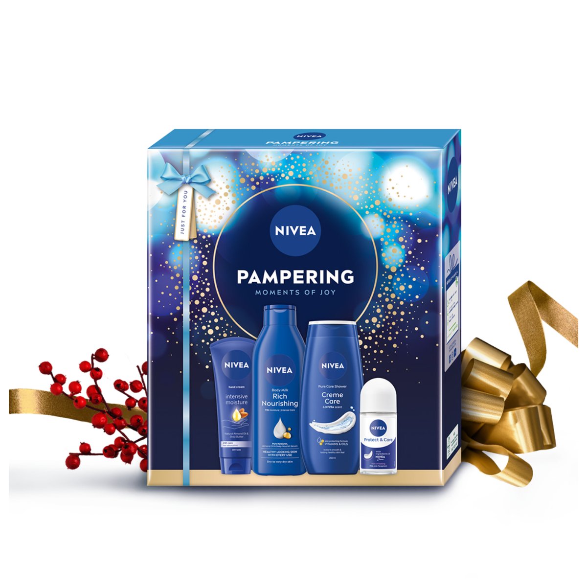 NIVEA PAMPERING Świąteczny Zestaw Prezentowy Kosmetyków damskich dla ...