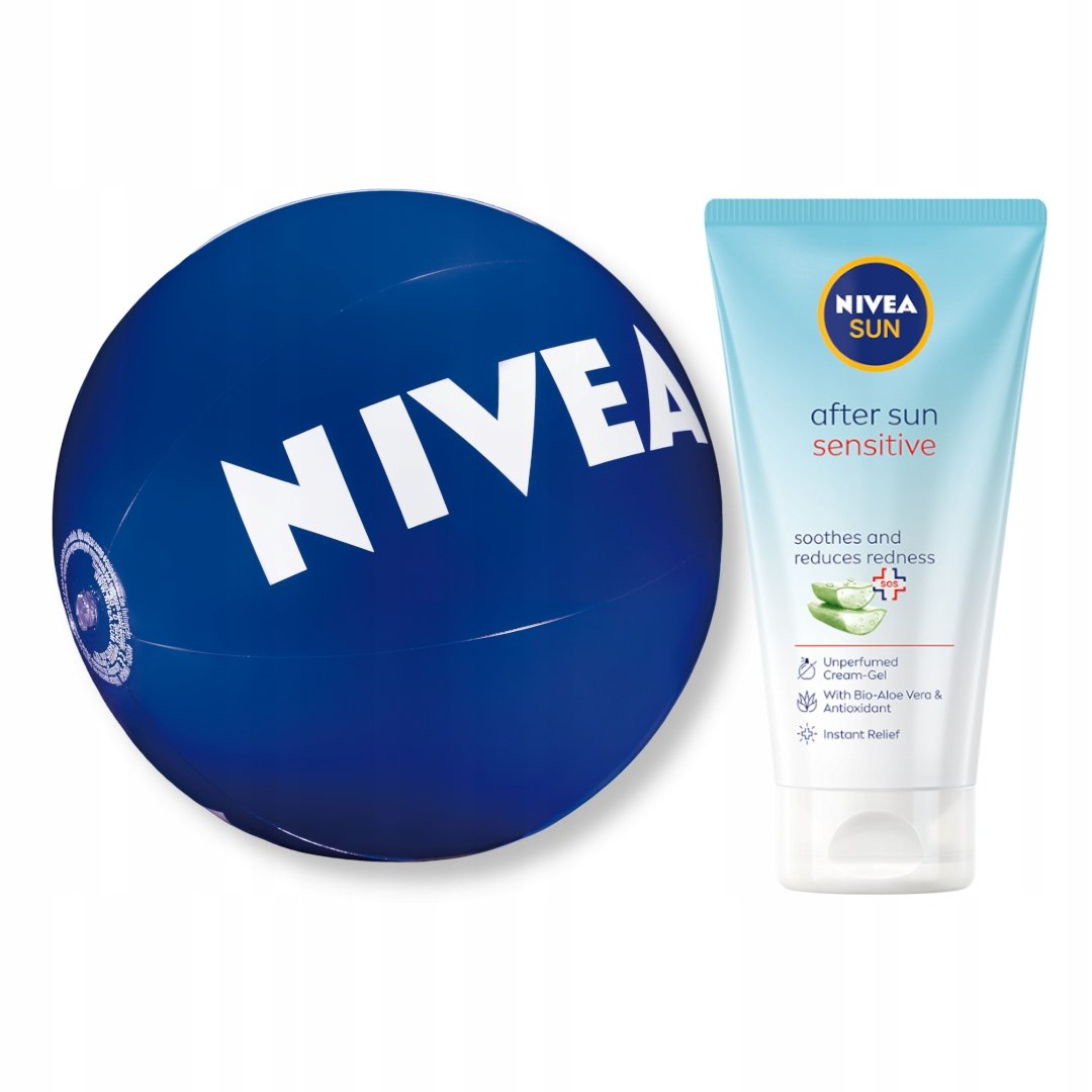 NIVEA SUN SENSITIVE SOS Krem-żel kojący łagodzący po opalaniu 175ml + Piłka | Sklep EMPIK.COM