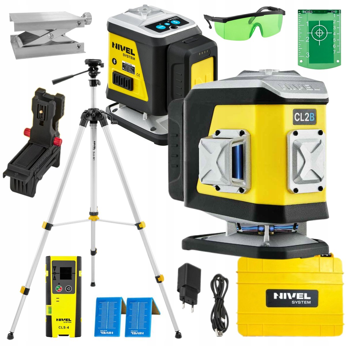 NIVEL SYSTEM CL2B LASER KRZYŻOWY 2x360 STATYW CZUJNIK CLS-4 - NIVEL ...