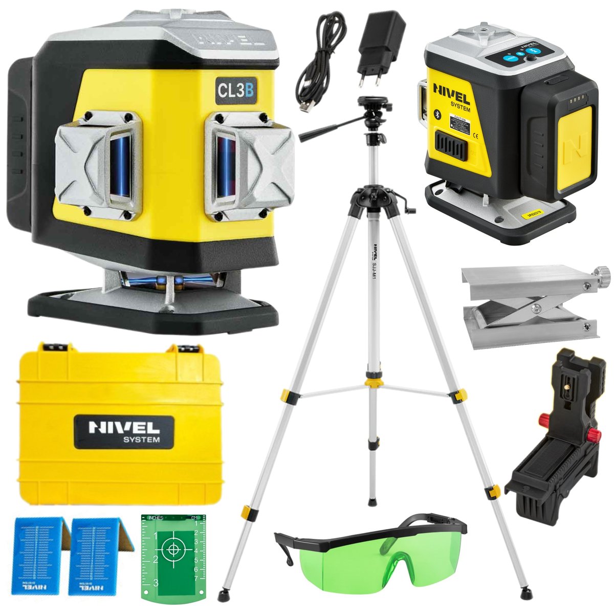 NIVEL SYSTEM CL3B LASER KRZYŻOWY 3x360 30M STATYW - NIVEL SYSTEM ...