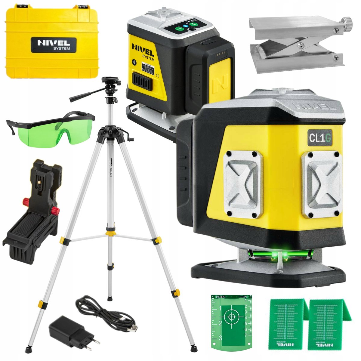 NIVEL SYSTEM LASER KRZYŻOWY ZIELONY CL1G + STATYW - NIVEL SYSTEM ...