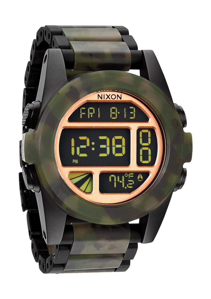 Nixon, Unit SS, Matte Black/Camo - Nixon | Moda Sklep EMPIK.COM