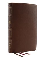 NKJV, Reference Bible, Classic Verse-by-Verse, Center-Column, Genuine Leather, Brown, Red Letter ...