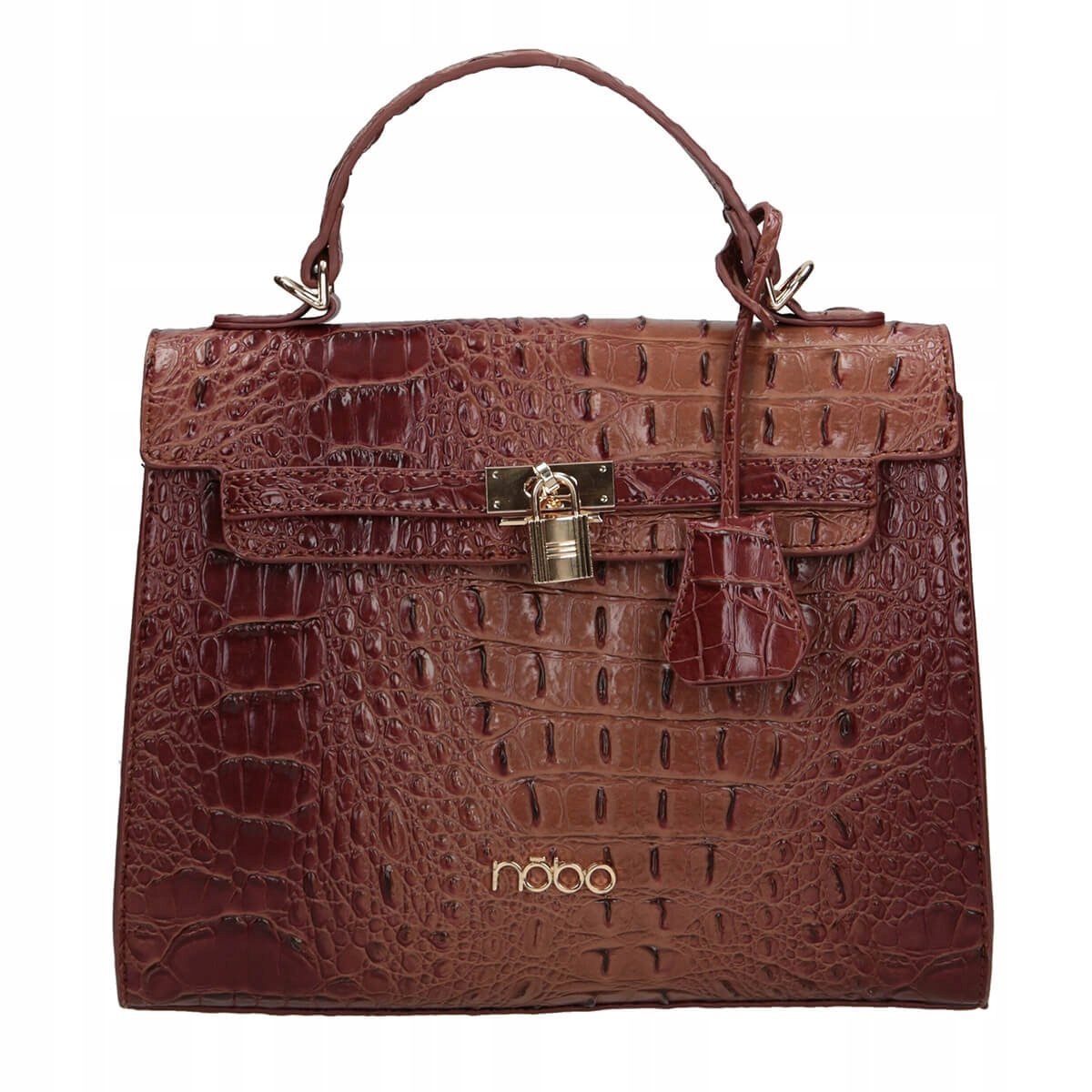 Nobo Brązowy Kuferek Z Motywem Skóry Krokodyla - Nobo | Moda Sklep EMPIK.COM