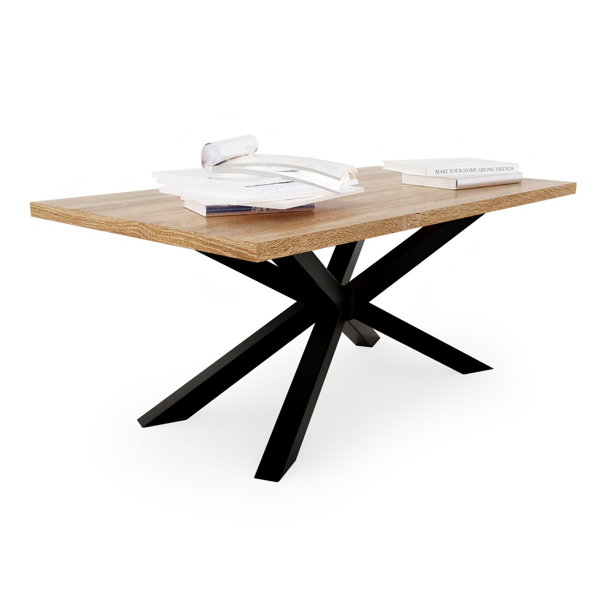 Noga do stołu metalowa pająk loft SP001 + blat 110x47x60 - NOGGI ...