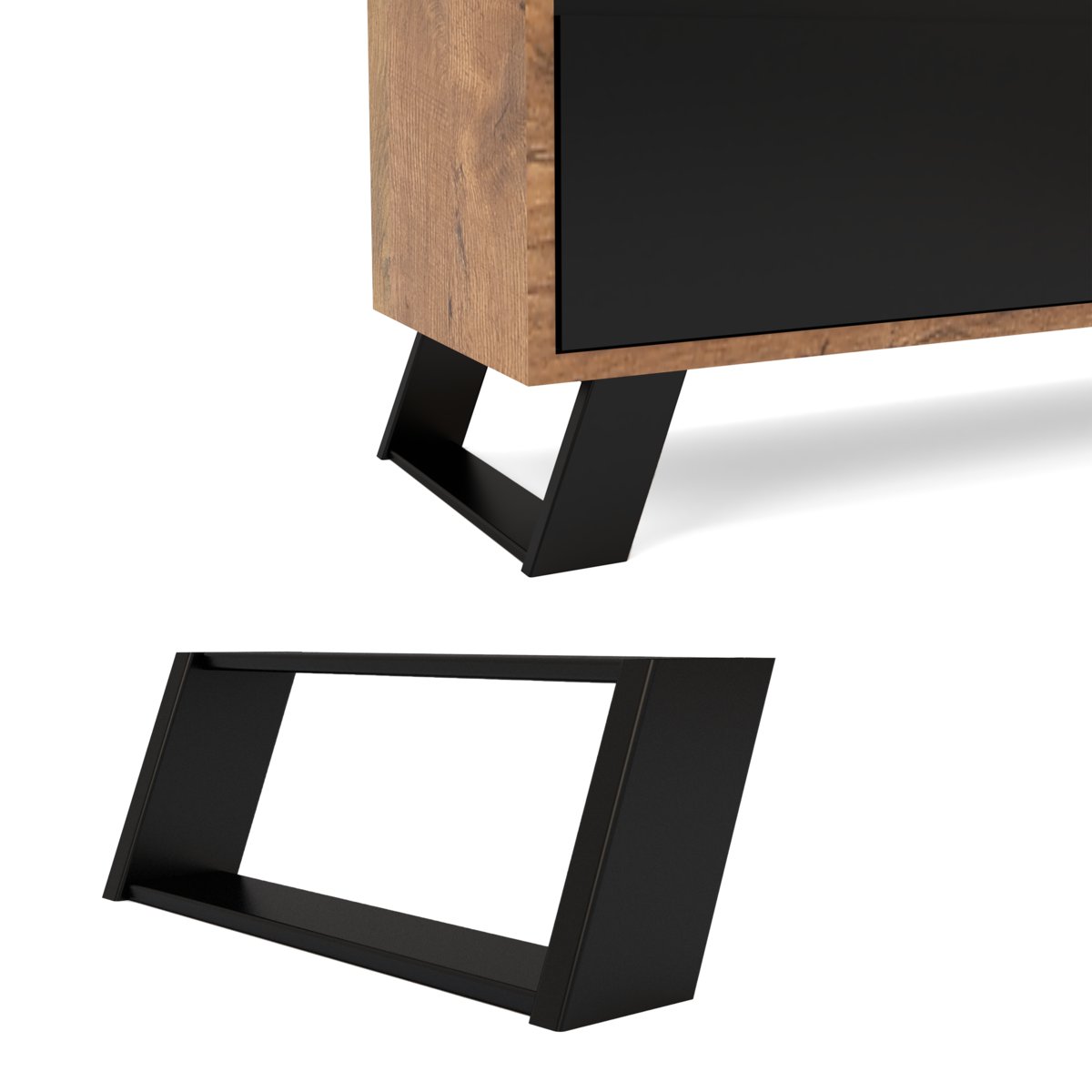 Noga metalowa nogi do komody sofy loft 40x15 - Inny producent | Sklep ...