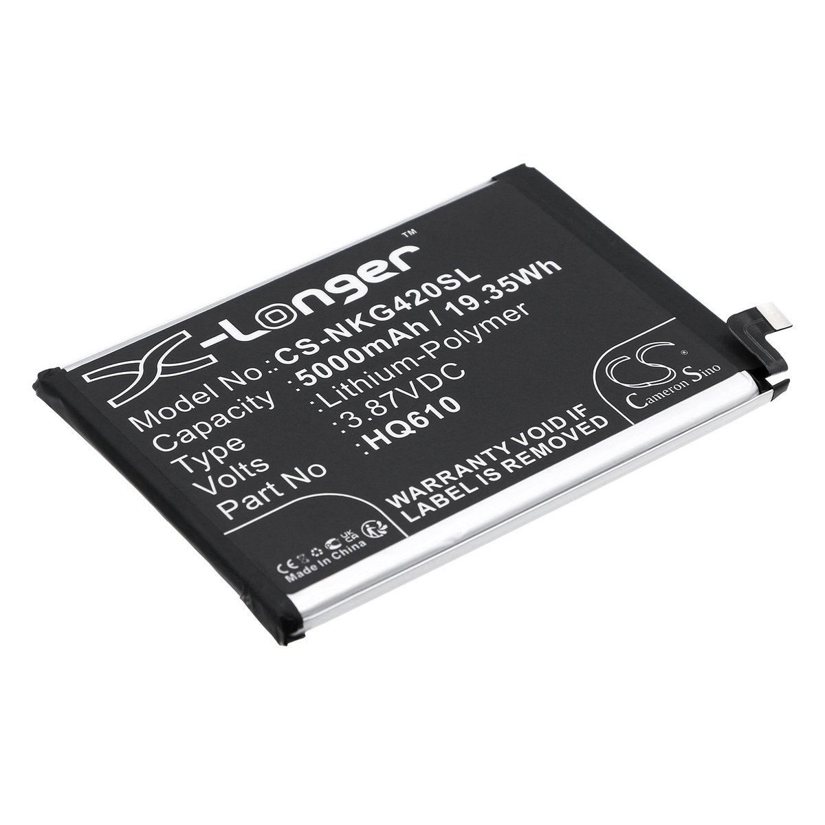 Nokia G42 5G / HQ610 5000mAh 19.35Wh Li-Polymer 3.87V (Cameron Sino) - Cameron Sino | Sklep ...
