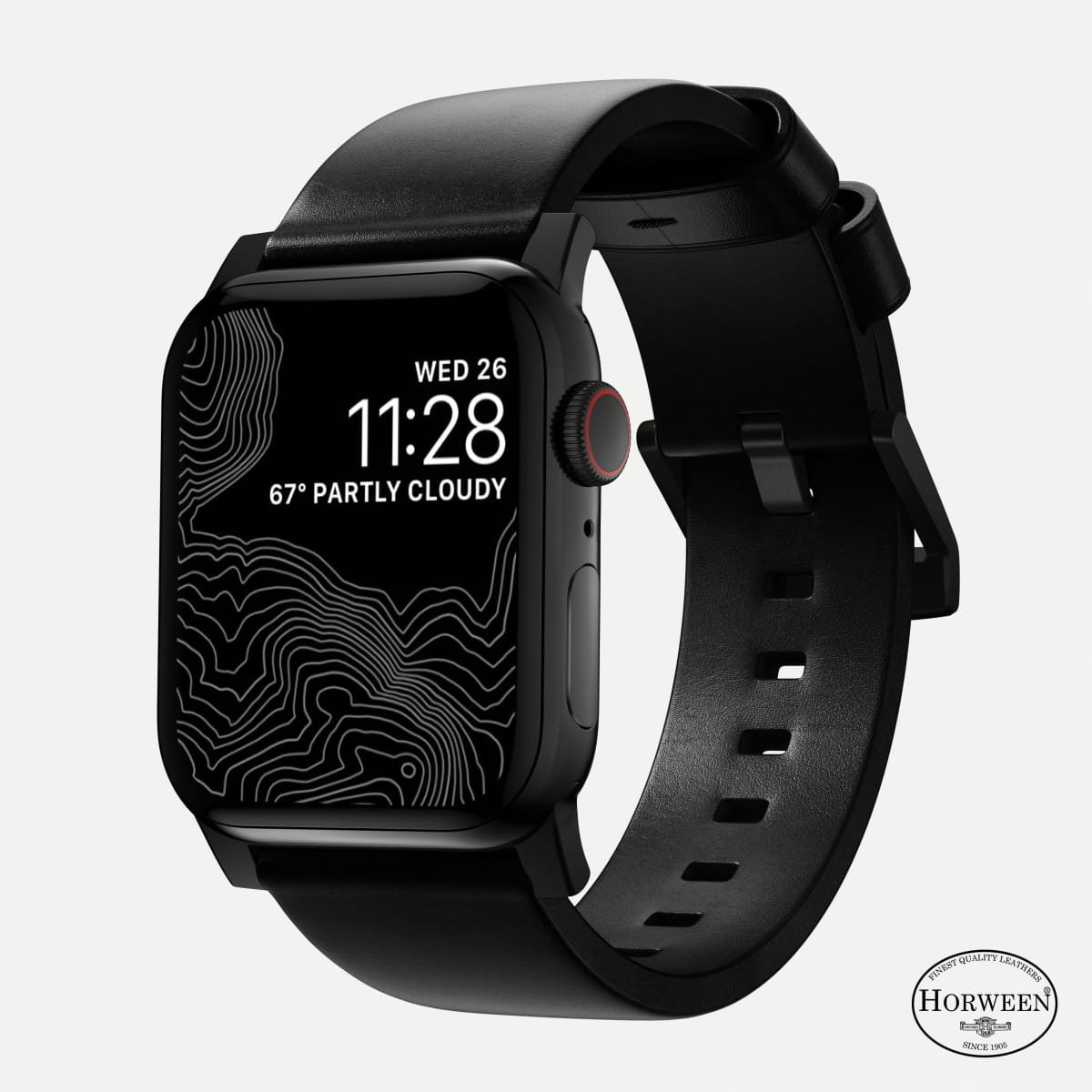 NOMAD Strap Modern Leather Black 49mm / 45mm / 44mm | Connector Black - Inny producent | Sklep ...