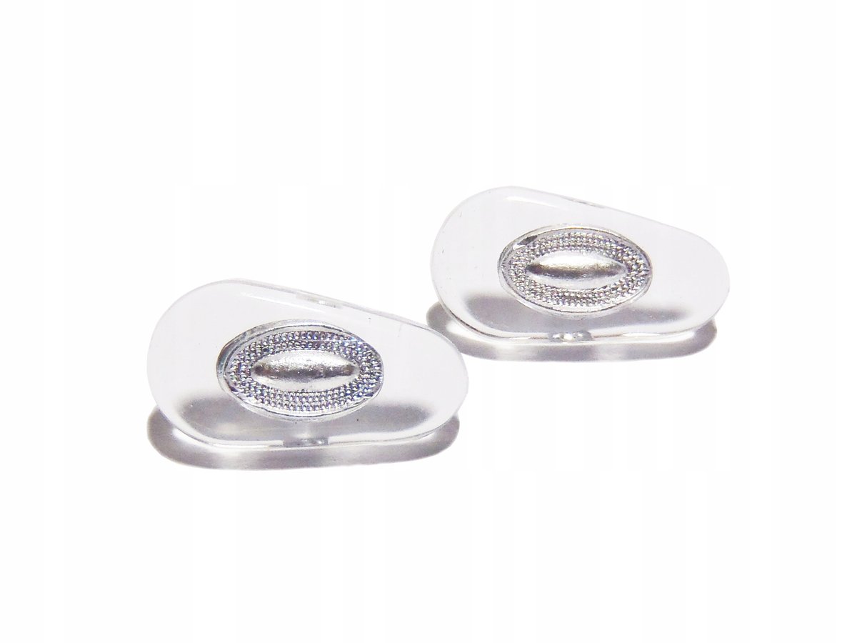 Noski do Okularów Metalowa Wkładka, Srebrna 12mm | Sklep EMPIK.COM