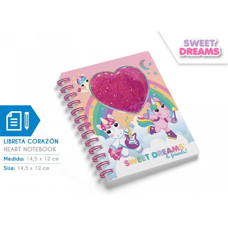 Notatnik A5 Serce 3D Sweet Dreams, Kids - Kids Euroswan | Sklep EMPIK.COM