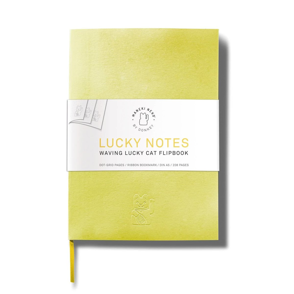 Notatnik 'Maneki Neko Lucky Notes' Yellow | Donkey - Inna marka | Sklep ...