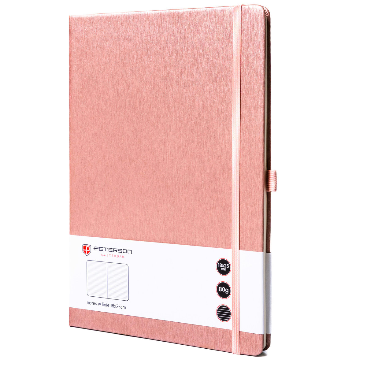Notatnik planer notes organizer z gumką B5 elegancki w linie Peterson ...