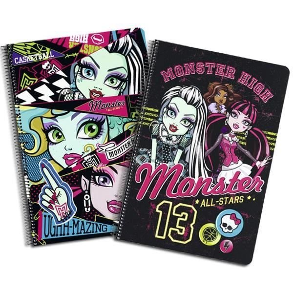 Notatnik spiralny A4 MONSTER HIGH All Stars - Inna marka | Sklep EMPIK.COM