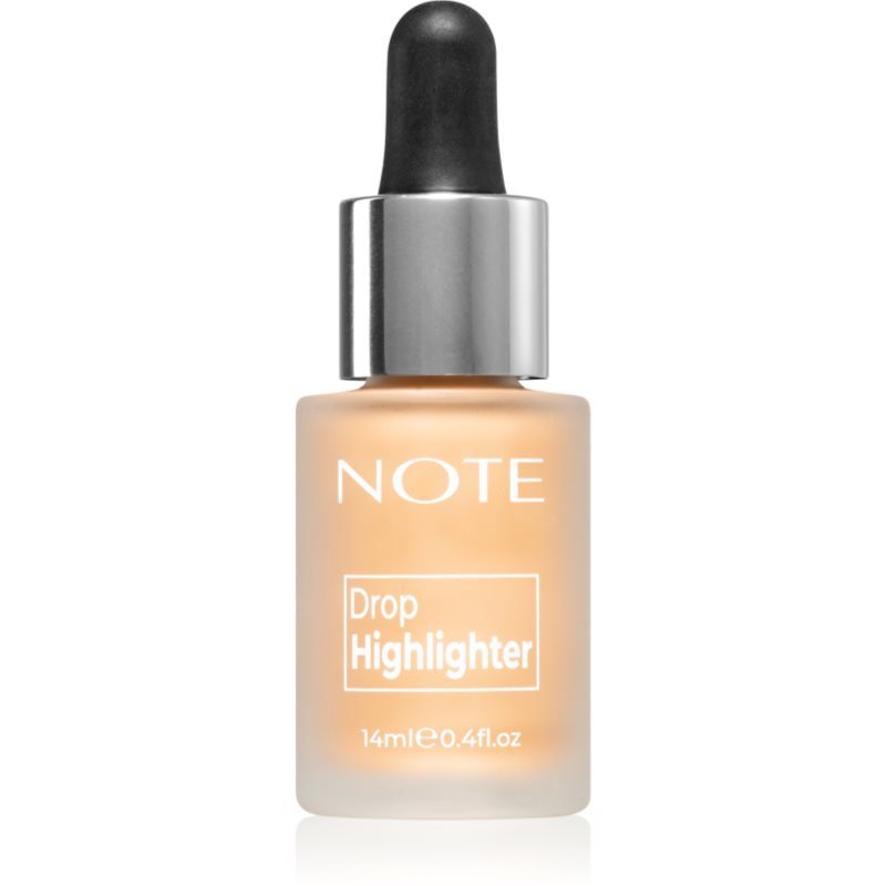 Note Cosmetique Drop Highlighter płynny rozświetlacz z zakraplaczem 02 ...